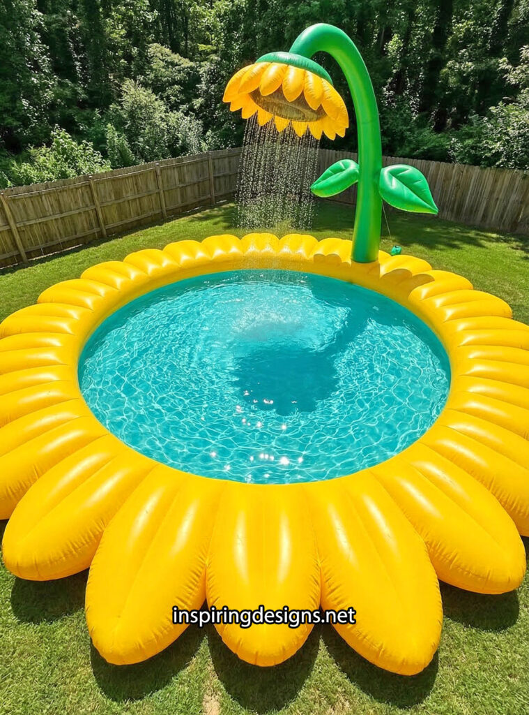 These Giant Sunflower Shower Pools Are the Cutest Way to Cool Off This ...