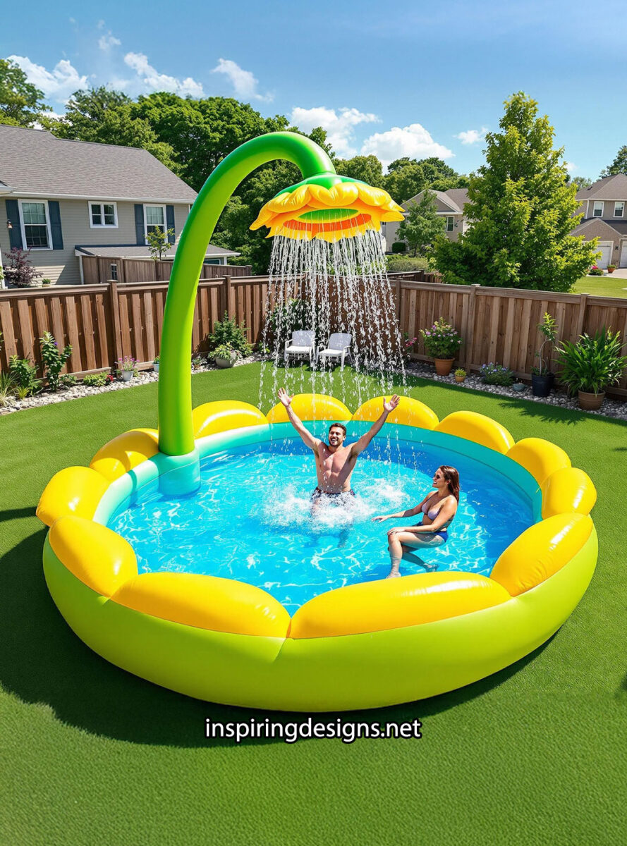 These Giant Sunflower Shower Pools Are the Cutest Way to Cool Off This ...