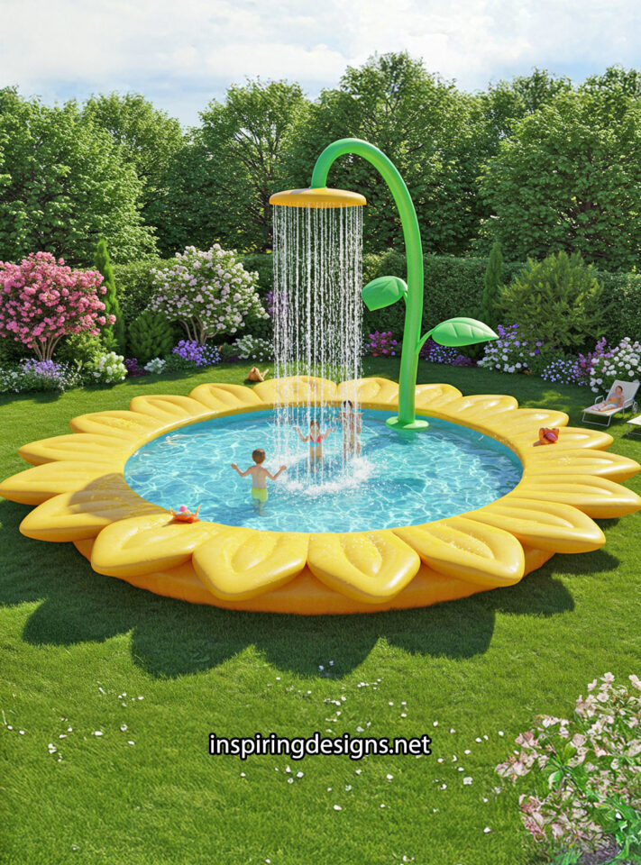 These Giant Sunflower Shower Pools Are the Cutest Way to Cool Off This ...