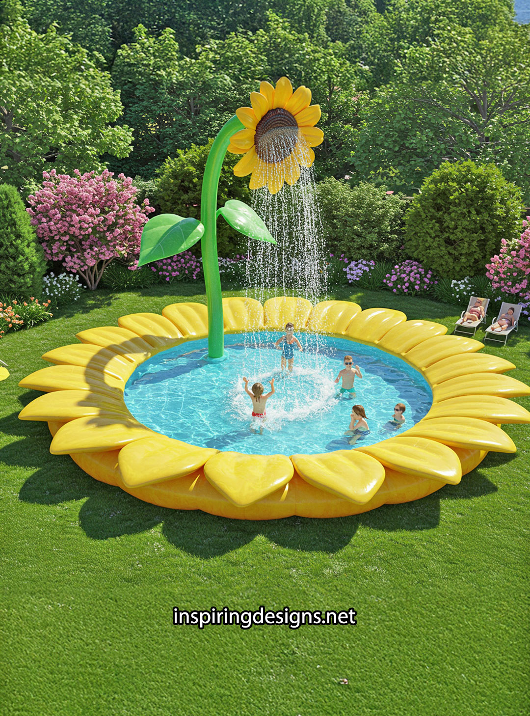 These Giant Sunflower Shower Pools Are the Cutest Way to Cool Off This ...