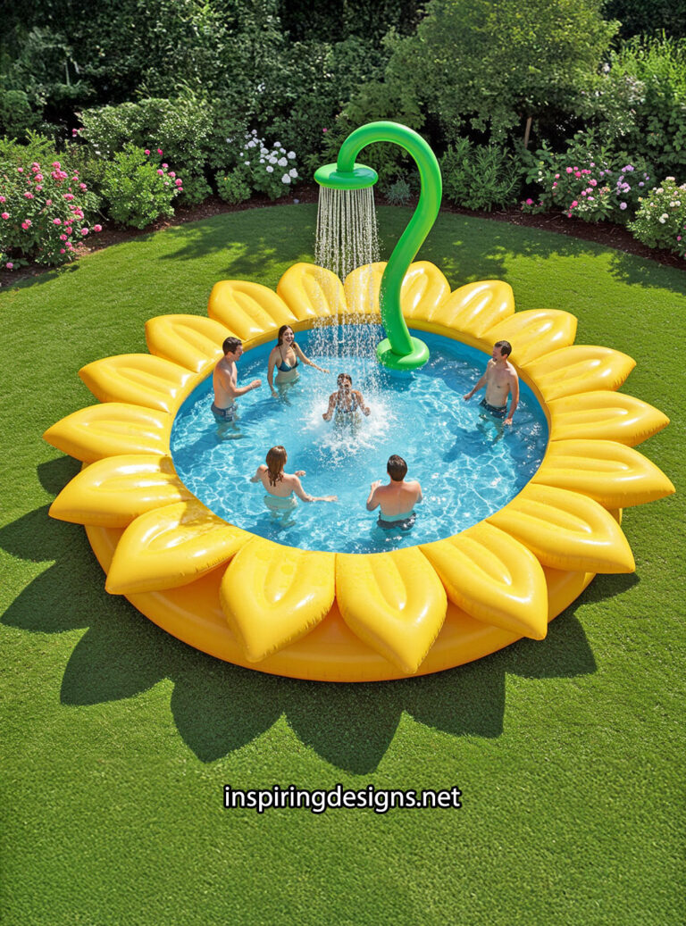 These Giant Sunflower Shower Pools Are the Cutest Way to Cool Off This ...