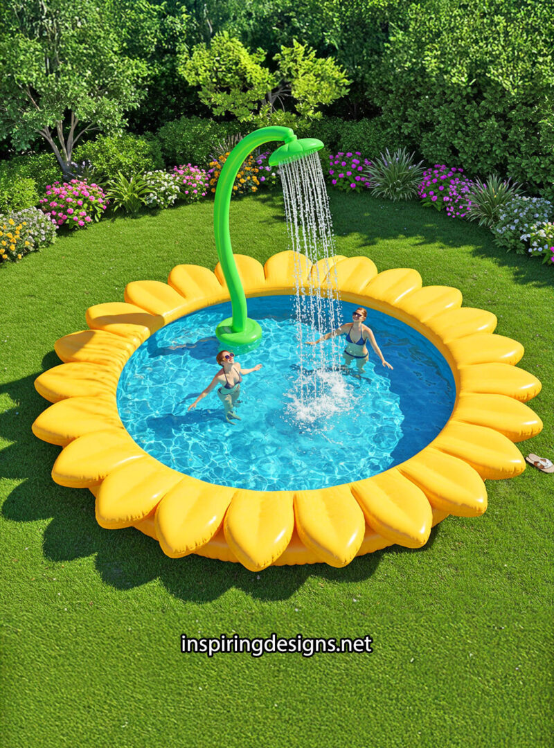 These Giant Sunflower Shower Pools Are the Cutest Way to Cool Off This ...