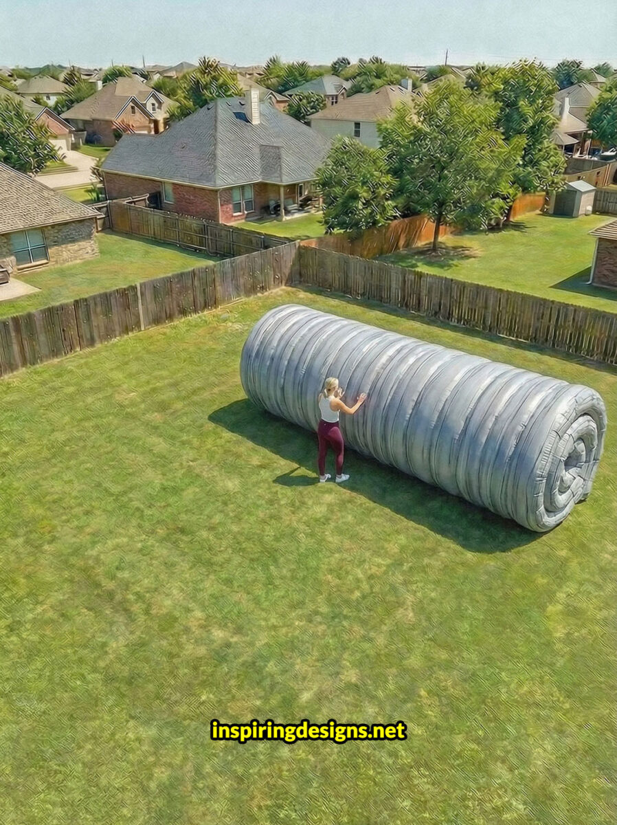 These Giant Inflatable Castle Pools Create a Backyard Medieval Water ...