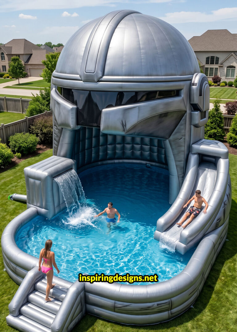 These Inflatable Star Wars Helmet Pools Prove the Dark Side Has the ...