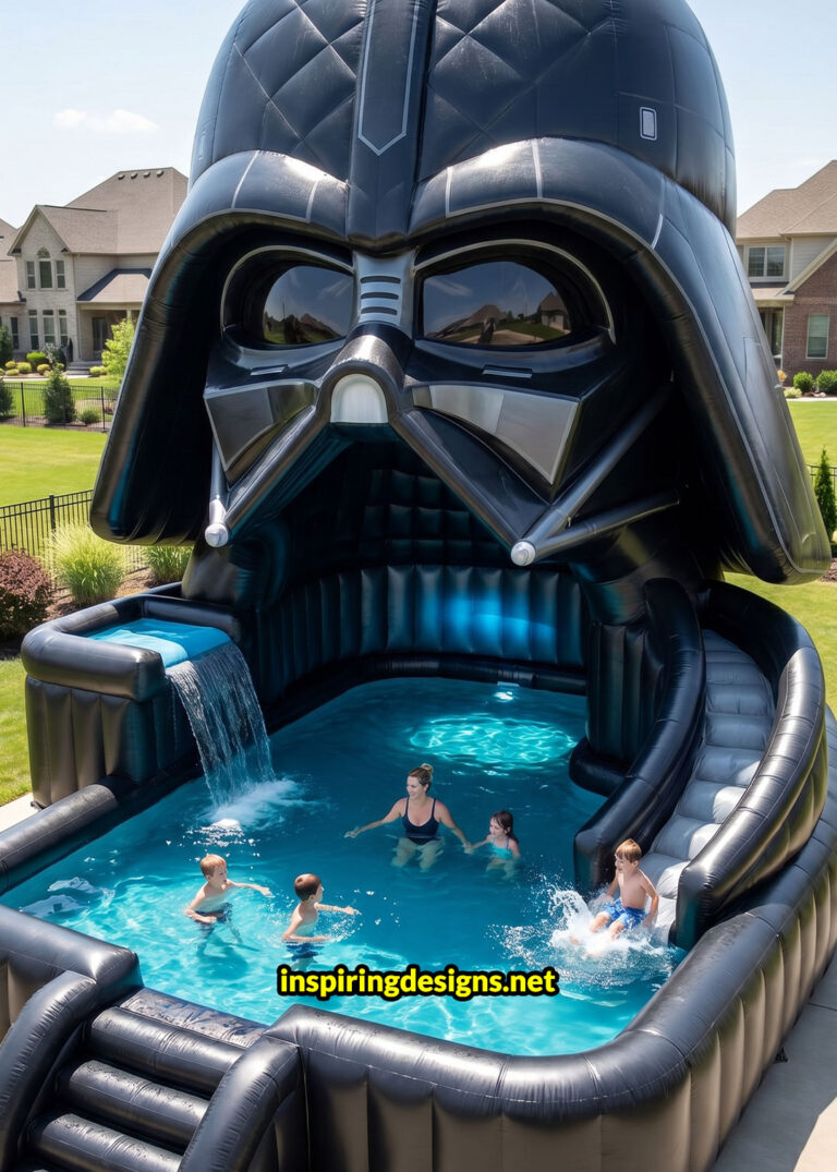 These Inflatable Star Wars Helmet Pools Prove the Dark Side Has the ...